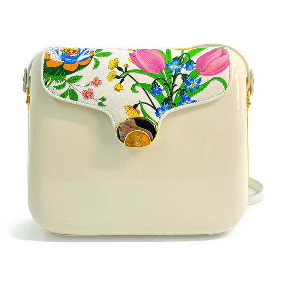 Gucci | Bags | Gucci Flora Trunk Shoulder Bag White | Poshmark